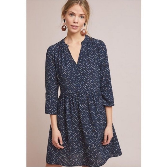 Anthropologie | Dresses | Hp Anthropologie X Maeve Blue Confetti Fun ...